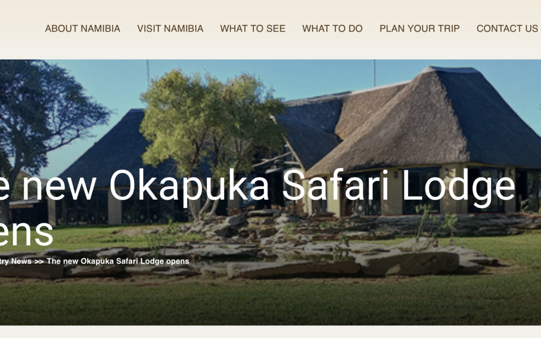 The new Okapuka Safari Lodge opens - All Inclusive